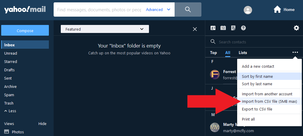 How To Create Csv Files To Import Into Yahoo Vovsoft