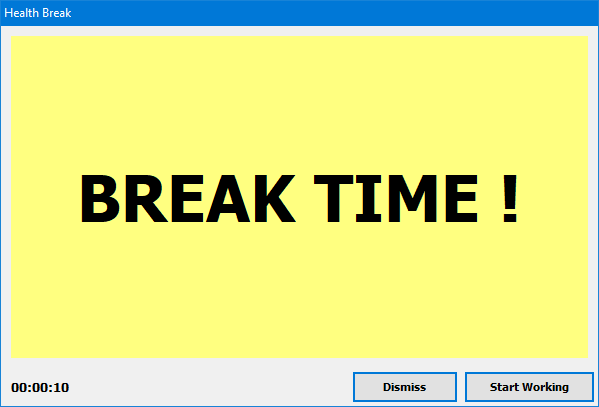 How to Use Health Break Reminder - Vovsoft