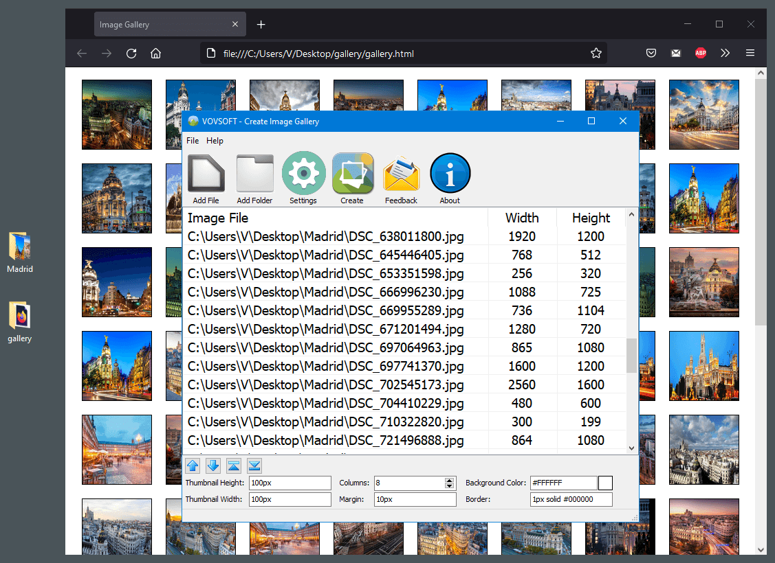 Create Image Gallery for PC | Photo gallery software