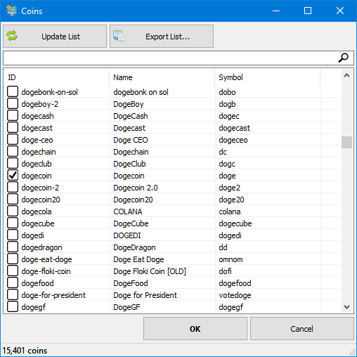 Cryptocurrency Tracker for PC | Presents visual representations of coins