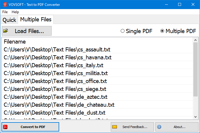 Text to PDF Converter for PC | Converts text to PDF